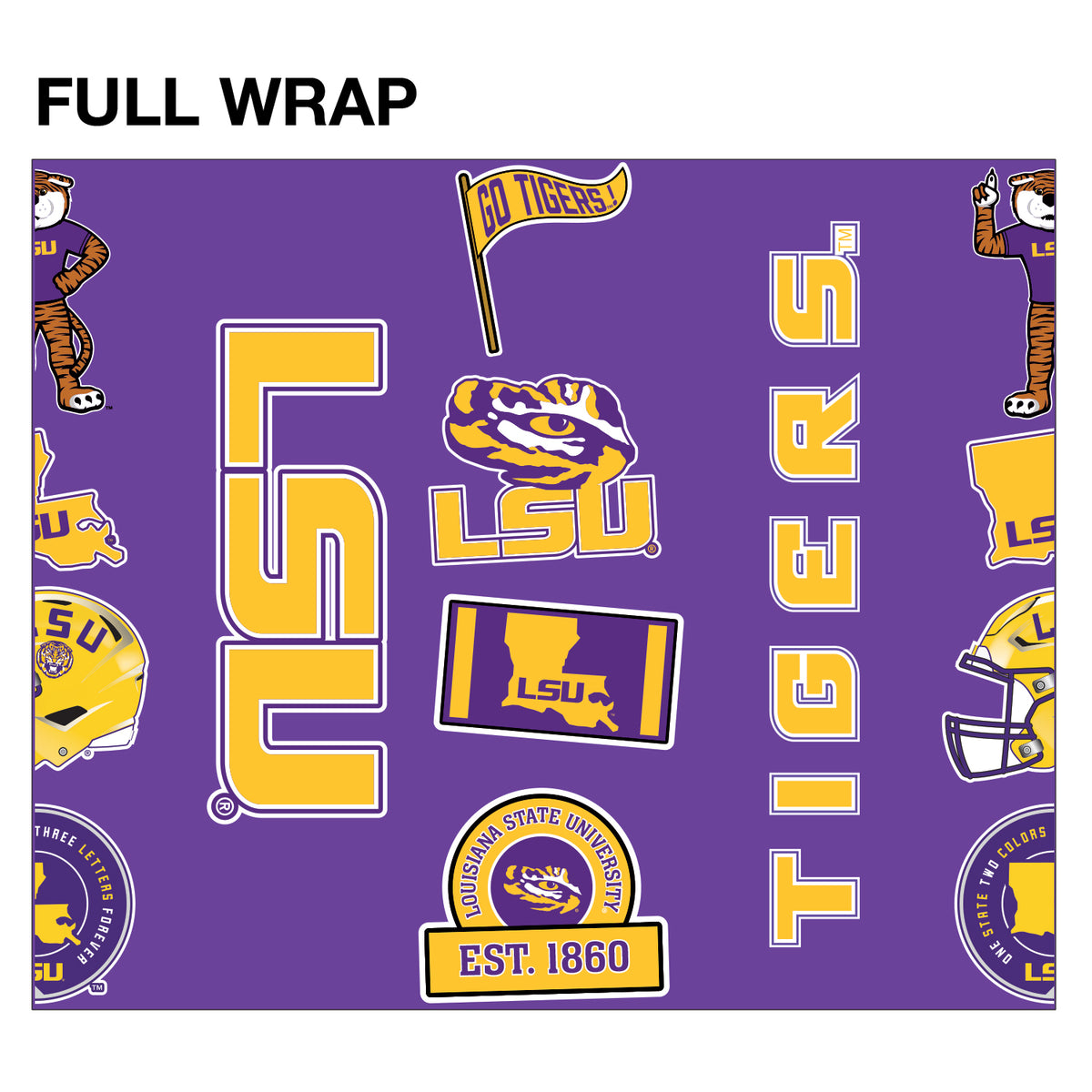 Louisiana State University 24oz. Stainless Steel Bottle - Sticker Styl ...