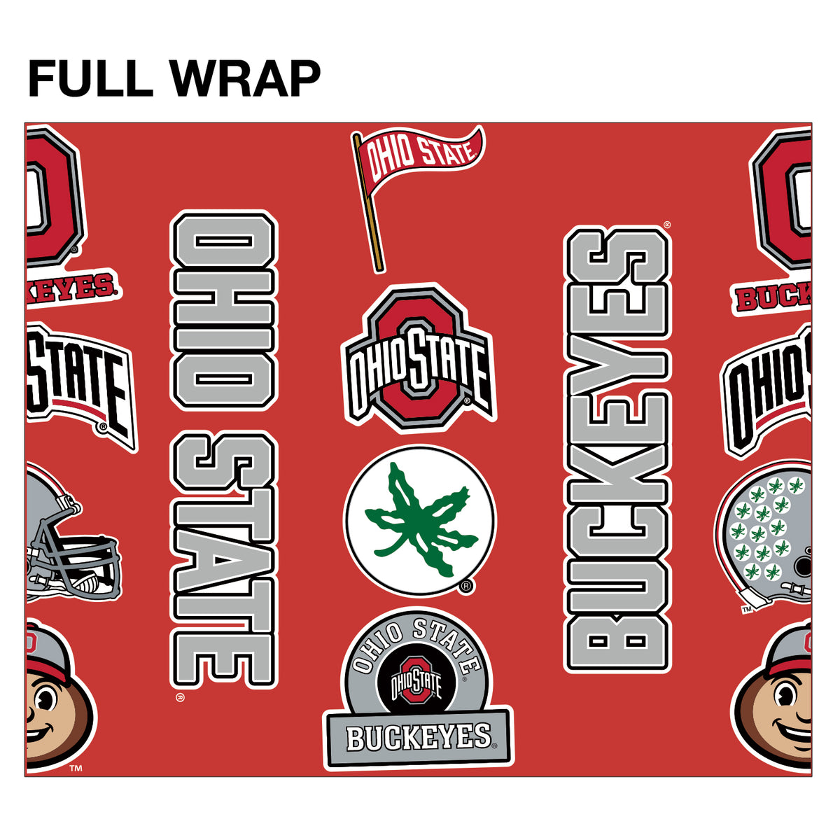 Ohio State 24oz. Stainless Steel Bottle - Sticker Style Wrap – The ...